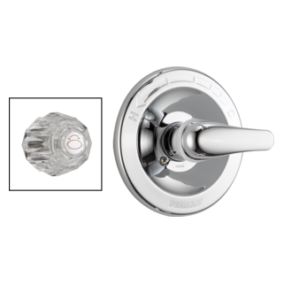 P88710 - Single Handle Shower Only with Acrylic and Metal Handles